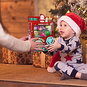 GBSELL Capsule Toy Machine, Xmas Lucky Gacha Machine, Christmas Desktop Interesting Lucky Draw Machine for Christmas Surprise