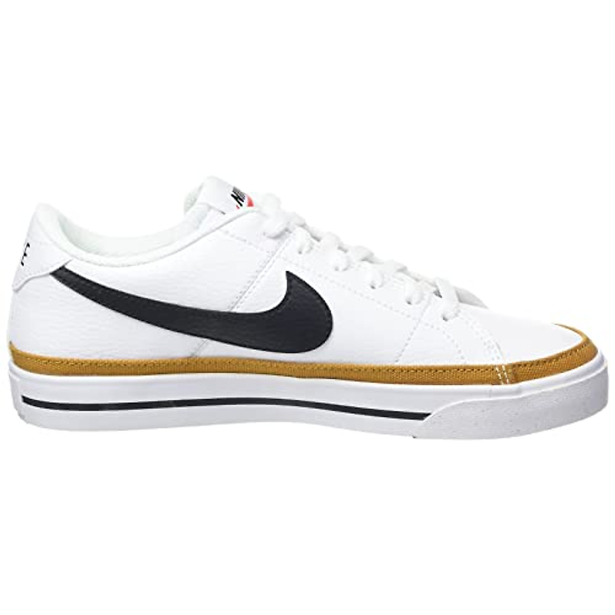 Nike Womens Tennis (White Black Desert Ochre, us_Footwear_Size_System, Adult, Women, Numeric, Medium, Numeric_10)
