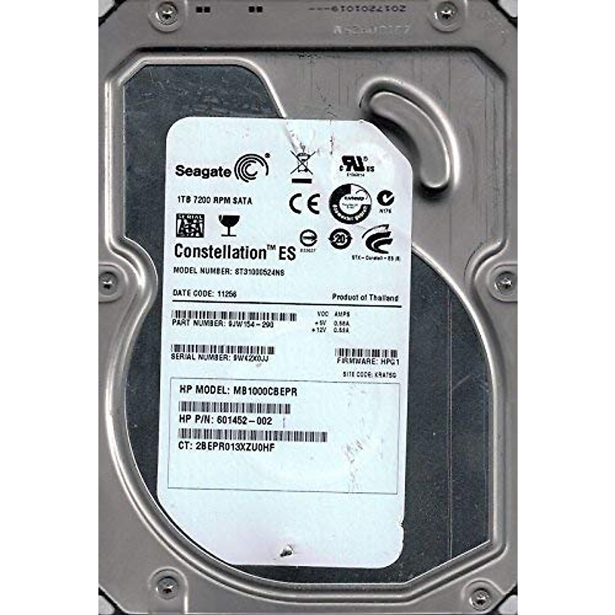 Seagate ST31000524NS P/N: 9JW154-290 F/W: HPG1 1TB KRATSG (Renewed)