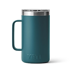 YETI Rambler 24 oz Mug, Vacuum Insulated, Stainless Steel with MagSlider Lid, Agave Teal