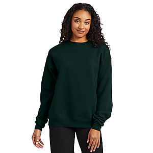 Hanes Men's EcoSmart Sweatshirt, Deep Forest, XL