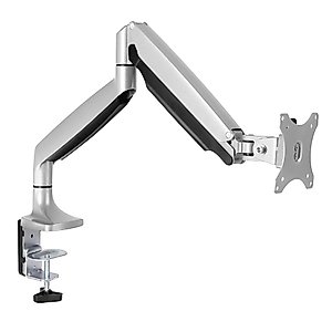 AVLT Single 13"-34" Monitor Arm Desk Mount fits One Flat/Curved/Ultrawide Monitor Full Motion Height Swivel Tilt Rotation Adjustable Monitor Arm - VESA/C-Clamp/Grommet/Cable Management