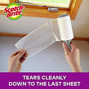 Scotch-Brite Pet Extra Sticky Hair Lint Roller, 4, 400 Sheets