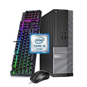 Dell Optiplex 3010 Desktop Computer Tower PC, Intel Core i5 3.1GHz, 8 GB Ram, 256 GB SSD, HDMI, WiFi, DVD-RW Windows 10 Pro Dual Monitor Support (Renewed)