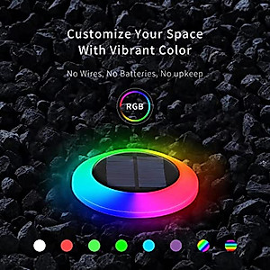 Nekepy Colorful Solar Garden Light - Waterproof Auto On/Off Outdoor Lawn LED Lights - Ideal Lighting for Your Garden, Landscape, Patio, Pool, Yard