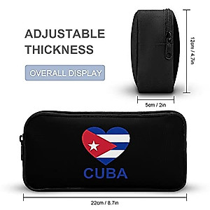 Love Cuba Pencil Case Pencil Pouch Coin Pouch Cosmetic Bag Office Stationery Organizer