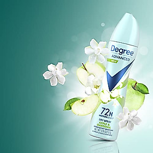 Degree Antiperspirant Spray Deodorant for Women Apple & Gardenia 72-Hour Protection, 3.8 Ounce (Pack of 3)