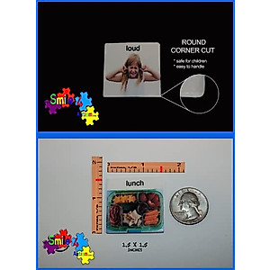 Two Strip Night & Day Daily Schedule Great Visual Behavioral Tool for Structure at Home, School & in The Community. (Laminate 60 PCS, Yellow)