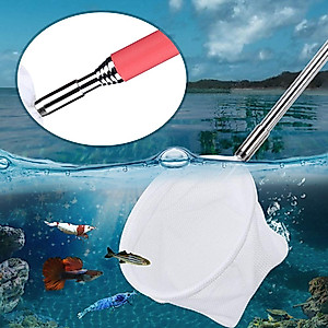 01 Fishing Net, Fishing Catch Net, Long Handled Fishing Net Retractable Fishing Net Telescoping for Fishes Crab Shrimps Lobster