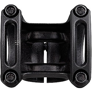 Spank Split 35 Enduro Trail Shotpeen Anodized Bicycle Stem, Universal Fit, Cycling Stem, Mountain Bike Stem, Bar Clamp, Shotpeen Anodized Stem, CNC-optimised (35mm, Black)