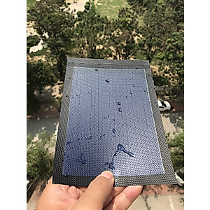 Thin Film Solar Panel Photovoltaic Cell Small Flexible Cargador Solar Charger Amorphous Etfe 1.5w 1.5v 200ma (Black)