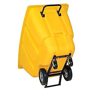 Vestil TDT-50-LD-YELLOW Plastic Light Duty Tilt Truck 1/2 Cubic Yard 450 Lb. Capacity Yellow