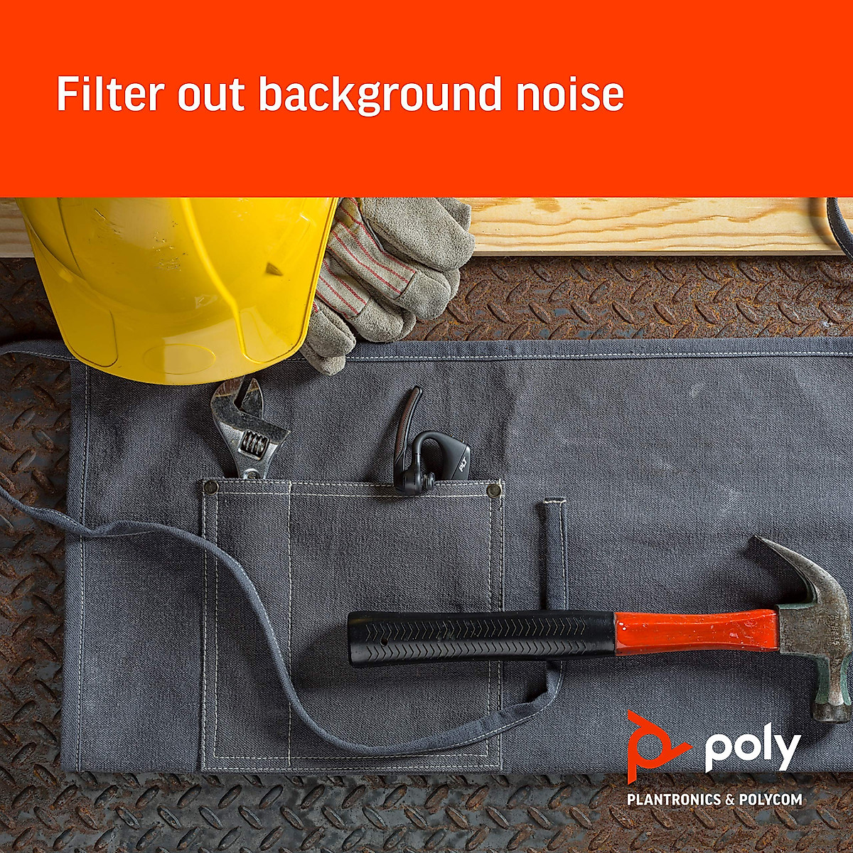 Plantronics - Voyager 5200 UC (Poly) - Bluetooth Single-Ear (Monaural) Headset - Compatible to connect to your PC and/or Mac - Works with Teams, Zoom & more - Noise Canceling