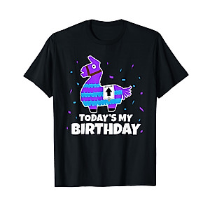Cute Birthday Llama T-Shirt Funny Bday Animal Party Tee T-Shirt
