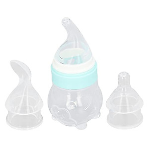 Multifunction Baby Bottle Food Feeder, Multi Function, Detachable Infant Feeder for Cereal Baby Food Drinking Water with Spoon