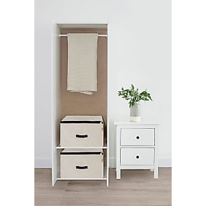 Canvas Storage Bags for Comforters and Blankets - X-Large Zippered Storage Bags for Blankets, Comforters, and Clothes - Easy Storage Under Bed, 100% Cotton, Breathable with Carrying Straps (2 Bags)