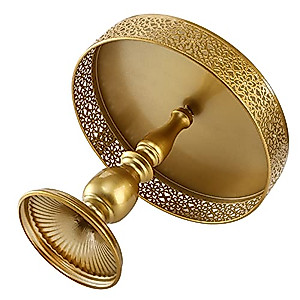 Peohud 3 Pack Metal Cake Stand, Round Dessert Holder, Cupcake Pastry Candy Display for Wedding, Anniversary, Birthday Party, 8"/10"/12"