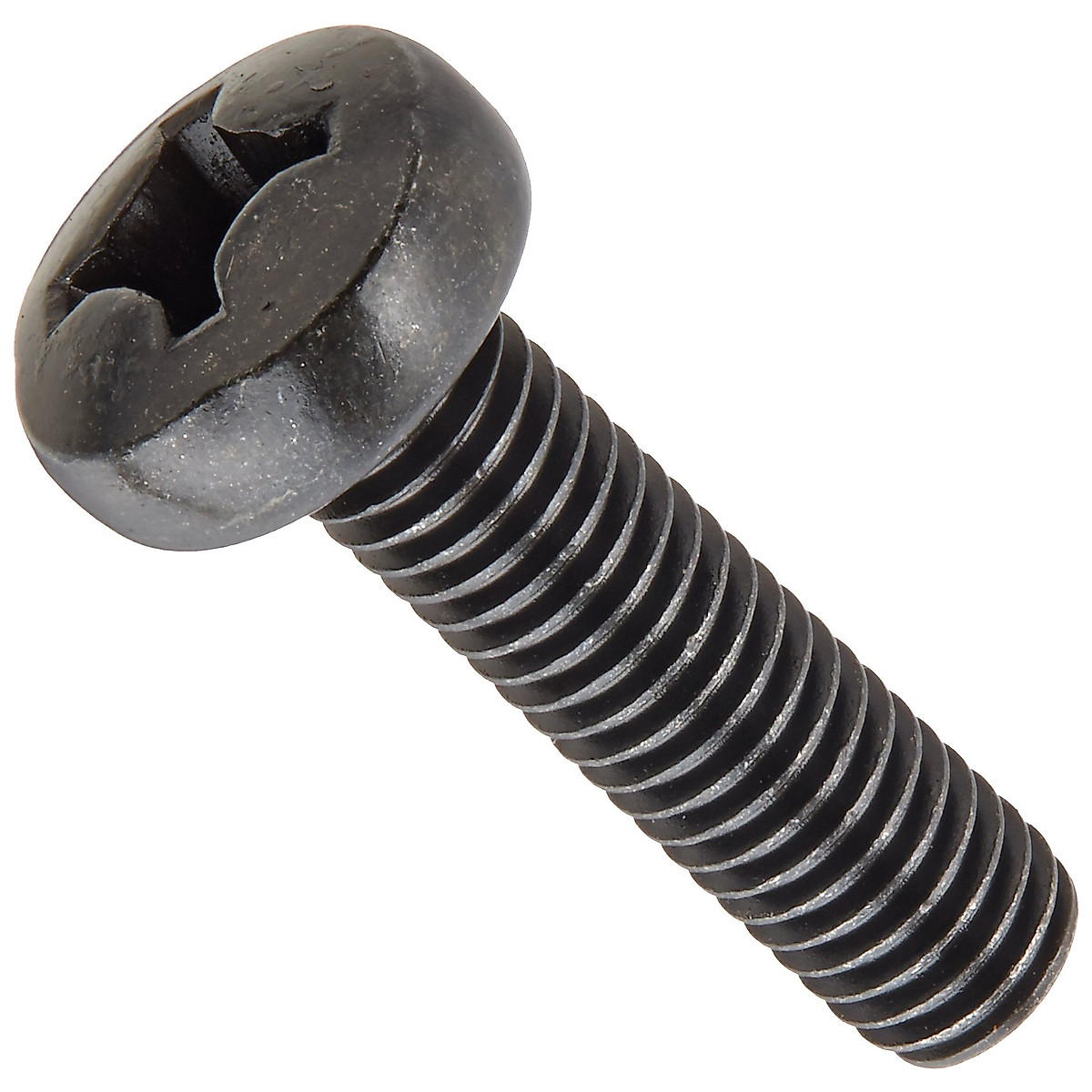 Small Parts M830D7985AB Steel Pan Head Machine Screw, Black Oxide Finish, Meets DIN 7985, #4 Phillips Drive, M8-1.25 Thread Size, 30 mm Length, Fully Threaded, Import (Pack of 50)