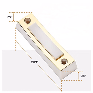 Newhouse Hardware CKIT1 Two Note Electric Door Bell Chime Kit w/ 16V/10VA Transformer & Surface Mount Lighted Push Buttons, White