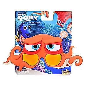 Costume Sunglasses Finding Dory Hank Sun-Staches Party Favors UV400 Orange/Red, 8"