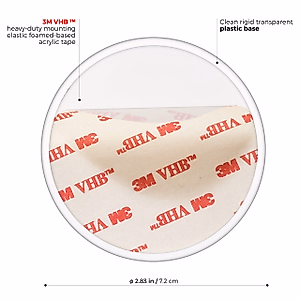 HASKO accessories - Adhesive Mounting Disc for Suction Cup (2 Pack)