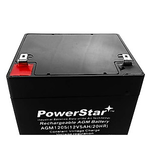 PowerStar-FRESH New 12V 5AH Battery for UB1250 D5741 Home Security Alarm