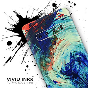 DesignSkinz Liquid Abstract Paint Remix V93 Protective Vinyl Decal Wrap Skin Cover Compatible with The Samsung Galaxy S20 (Screen Trim & Back Glass Skin)