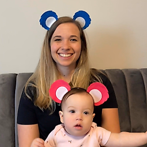 Party Ears 13 Colorful Teddy Bear Ears Headbands - One Size Fits Most, Multi-colored, Unisex - Kids to Adults