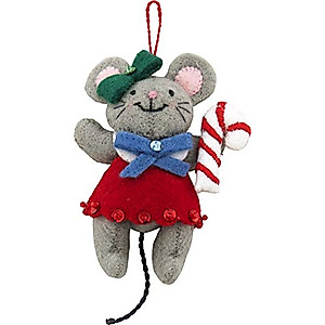 Bucilla 89288E Felt Applique Christmas Ornament Kit, Night Before Christmas, Set of 6