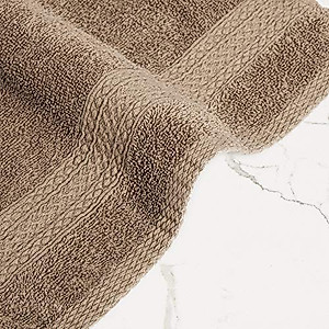 Luxurious Washcloths – Set of 12 – Size 13” x 13” – Thick Loop Pile Washcloth – Absorbent and Soft 100% Ring-Spun Cotton Wash Cloth – Lint Free Face Towel – Wash Cloths Perfect for Bathroom