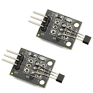 Tegg 2PCS KY-003 Hall Effect Magnetic Sensor Module for Arduino Raspberry Pie PIC AVR Smart Car