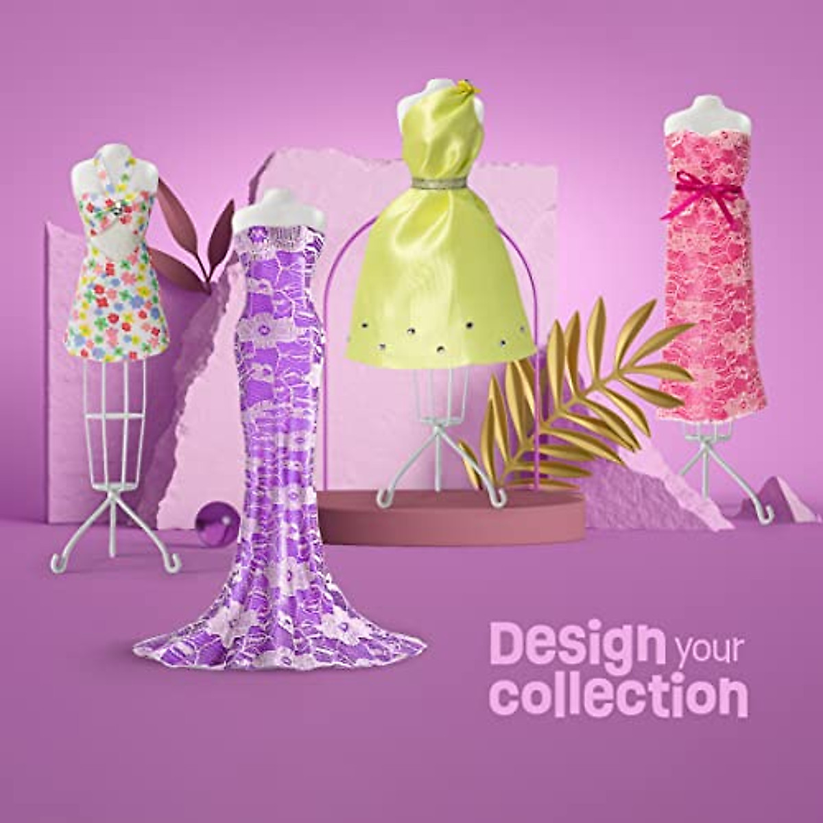 Fashion Design Studio - Sewing Kit for Kids - Girls Arts & Crafts Kits Age 6, 7, 8, 9, 10-12 - Learn to Sketch & Sew with Real Designer Sketchbook - Kid Art Project Gift - Girl Craft Activities Gifts