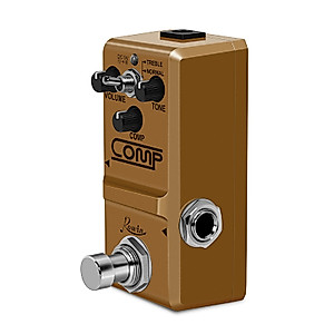 Rowin Analog Mini Opto compressor Box Guitar Compression Pedal for Electric Guitar BASS (LN-333)