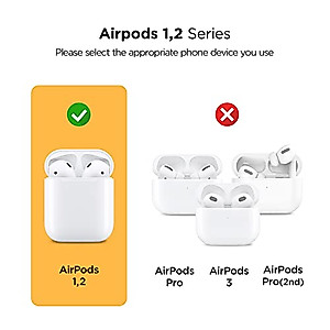 VRS Design Modern Airpods Case for AirPods 1 & 2, Neat and Durable Case Compatible for Apple AirPods 1, AirPods 2 Case [US Patent Registered]