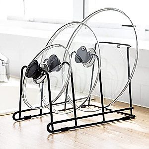 Pot Lid Holder, Rack Cupboard Organizer Rack, Kitchen Organizer Rack for Plates, Cutting Boards, Bakeware, Serving Trays, Lids Holder Rack