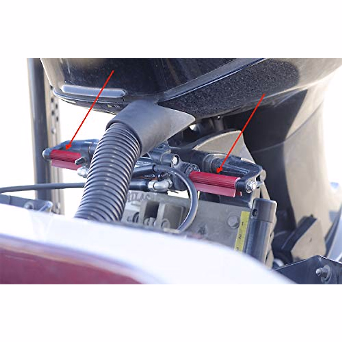 RITE-HITE New Motor Holder - Stabilizes Outboard Motors with Two Trim Cylinders and Newly Added Allen Wrench