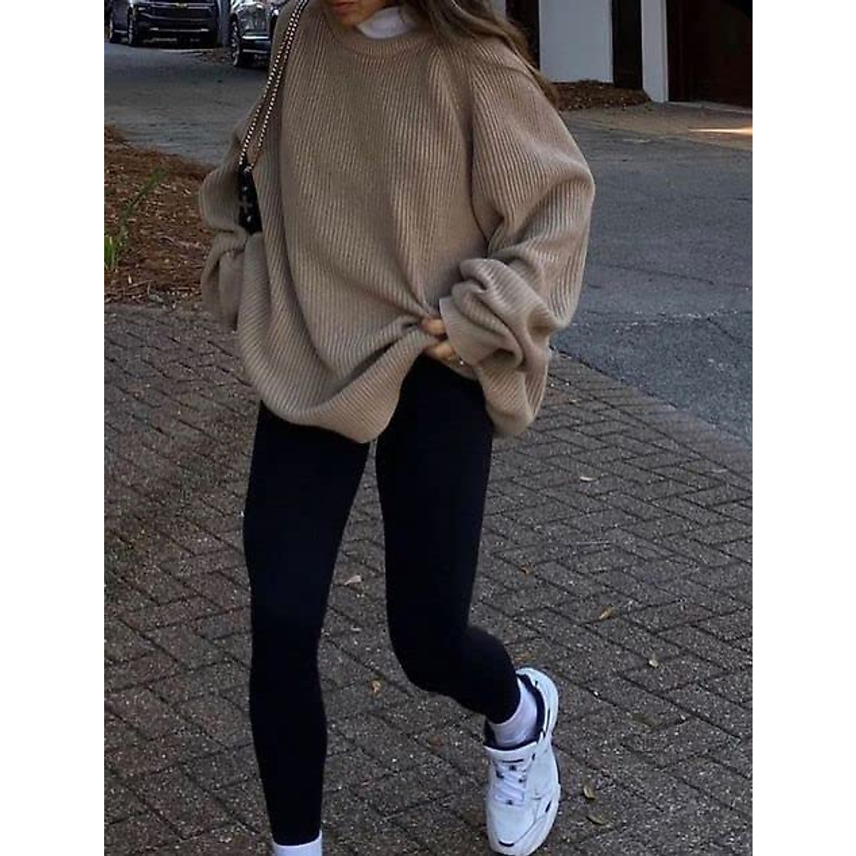 HUYICHEN Women's Leggings - Buttery Soft High Waisted Yoga Pants with Tummy Control for Workout and Fitness Black L/XL