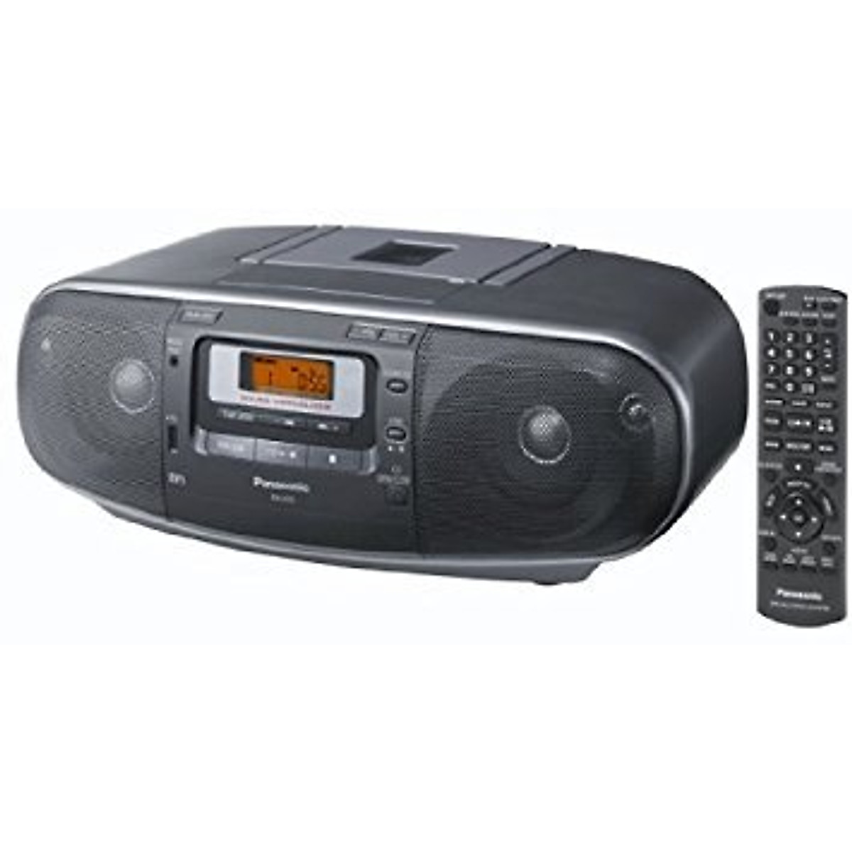 Panasonic RX-D55GU Boombox High Power Portable Stereo AM/FM Radio, MP3 CD, Tape Recorder with USB & Music Port Sound with 2Way 4-Speaker, 220 Volt