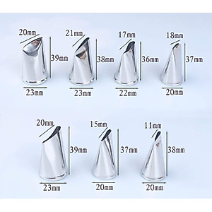 Cake Decorating Tool Kit, 7pcs Stainless Steel Icing Piping Nozzle Tips, 4pcs Cake Flower Nail and 1 Flower Lifters for Cake Fondant Cupcake