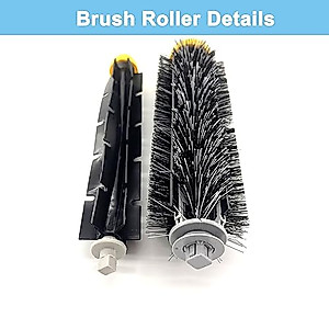 Roomba 676 Replacement Parts for iRobot Roomba 600 Series 676 694 675 692 695 677 671 655 645 690 680 660 650 620 614 & 500 Series 595 585 564 Robot Vacuum Cleaner, 2 Bristle & 2 Beater Brush