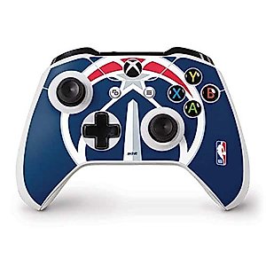 Skinit Decal Gaming Skin Compatible with Xbox One S Controller - Officially Licensed NBA Washington Wizards Large Logo Design