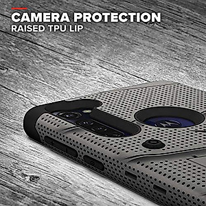 ZIZO Bolt Series for Moto G Stylus (2020) Case with Screen Protector Kickstand Holster Lanyard - Gun Metal Gray & Black