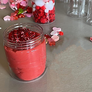 YUENPUN 30 PCS 4 OZ Slime Containers with White Lids, Wide Mouth Plastic Round Storage Jars, Clear Plastic Slime Containers, Small Plastic Cosmetic Jars for Lotion, Cream, Beauty Products