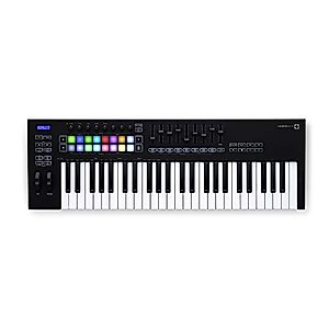 Novation Launchkey 49 [MK3] MIDI Keyboard Controller - Seamless Ableton Live Integration. Chord Mode, Scale Mode, and Arpeggiator — All the software you need for Music Production.
