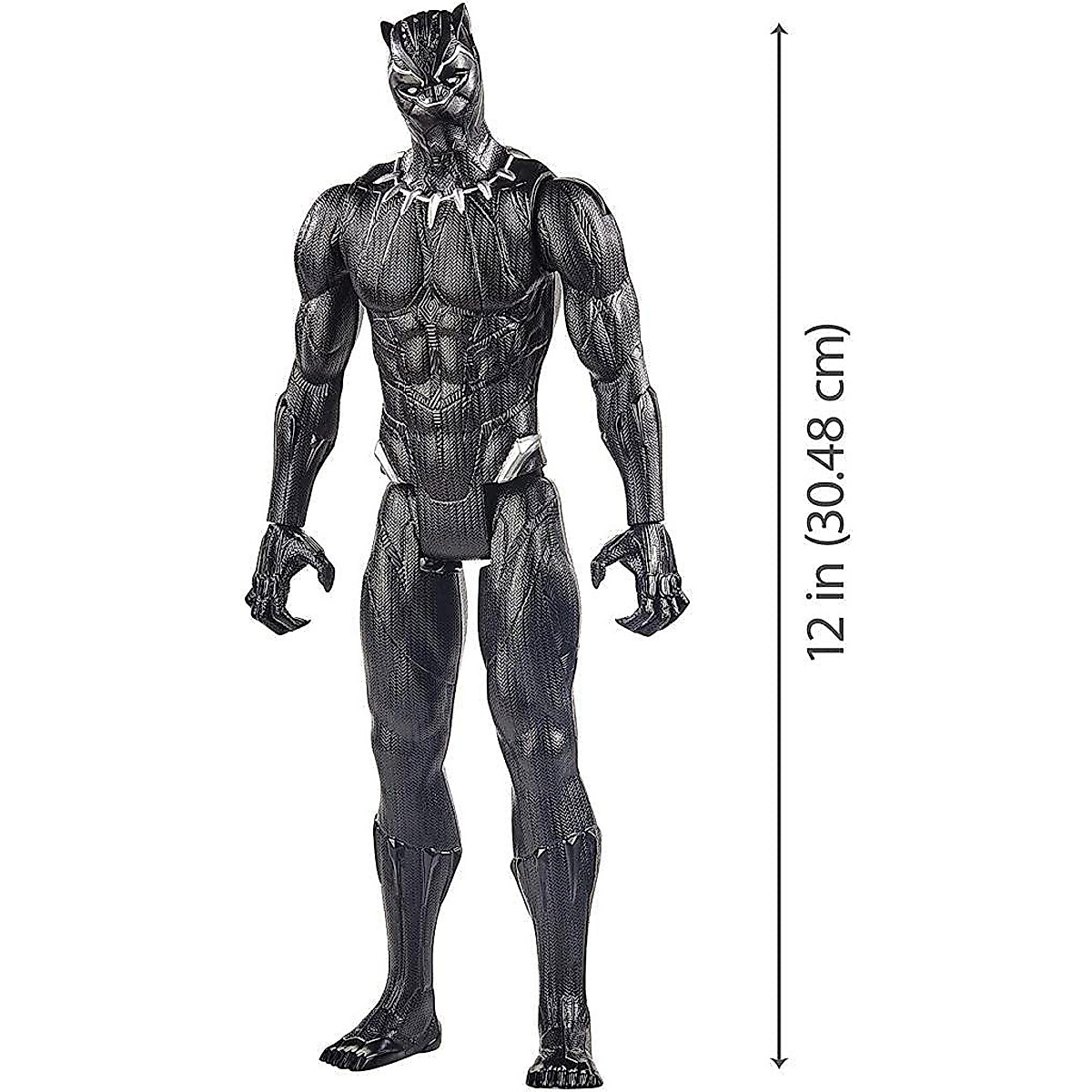 Marvel Titan Hero Series Black Panther Action Figure, 30 Cm Toy, Inspired Universe, for Children Aged from 4 Years