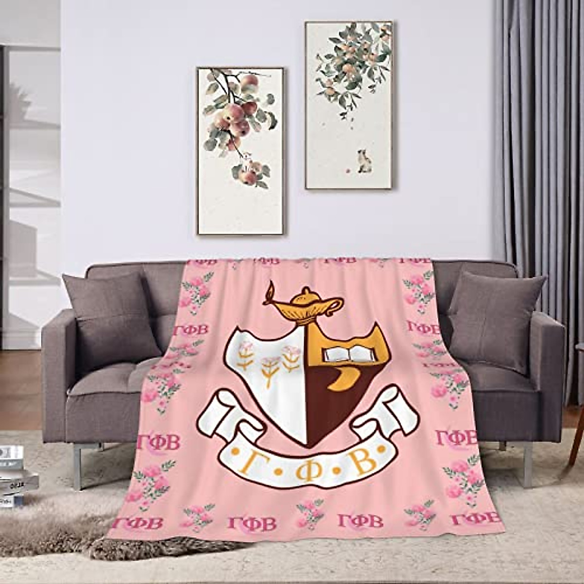 Throw Blankets Soft Cozy and Lightweight for Couch Sofa Bedroom Suitable for Spring Summer