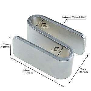 LUORNG 4pcs Wire Shelving S Hook Chrome Plating for Wire Shelf System Wire Rack Hook, Silver