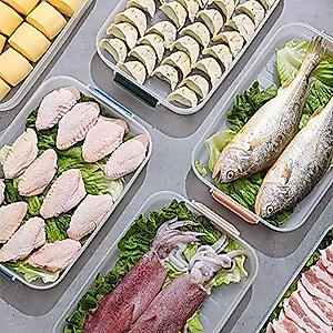 WonLiq Bacon Storage Containers with lids airtight Bacon Cold Cuts Deli Meat Saver Food Storage Container for Refrigerators,Freezer