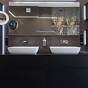 HYPERTAI Black Wallpaper, 12 Inch x 78.7 Inch Self Adhesive Peel and Stick Wall Paper Removable Kitchen Wallpaper Vinyl Black Wallpaper Cabinet Furniture Countertop Shelf Paper