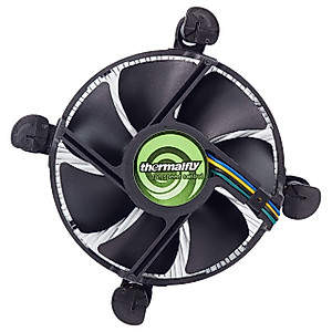 ThermalFly Delta 6 CPU Cooler for Intel Sockets LGA1200/LGA775/LGA1150/LGA1151/LGA1155/LGA1156, 90mm 4Pin PWM Fan, up to 100W Cooling Power, Pre-Applied High Performance Grease, for Desktop Computer